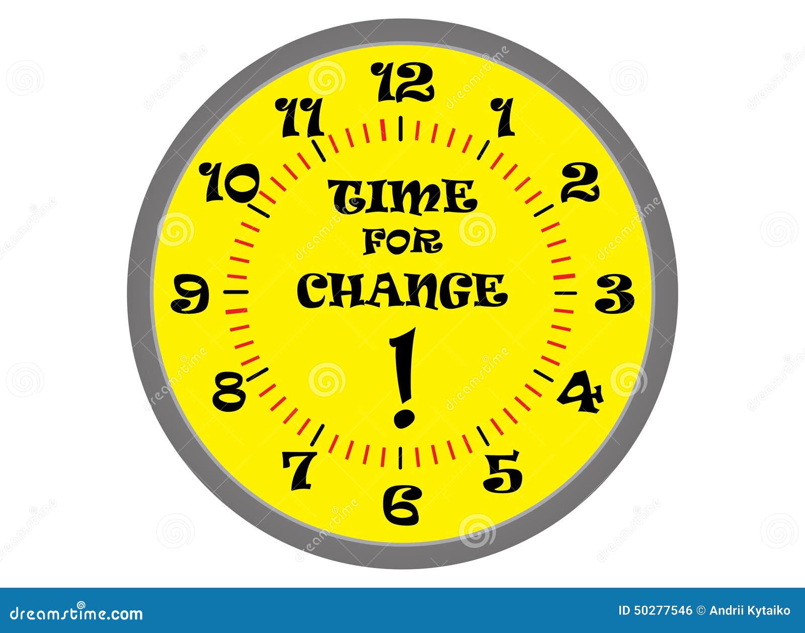 Time for change stock vector. Illustration of isolated - 50277546