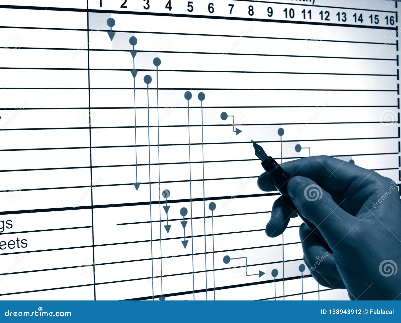 Time chart stock photo. Image of plan, enginer, document - 138943912