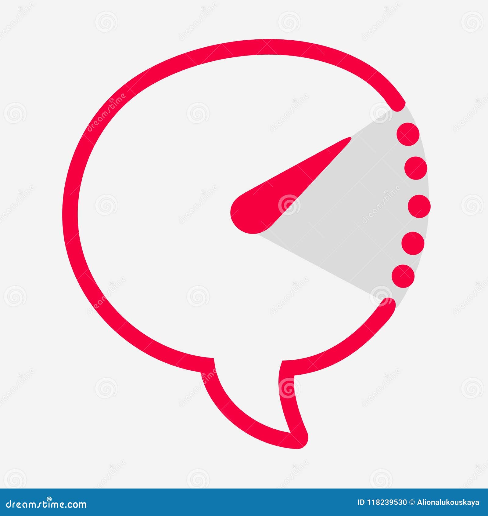 Time Chat Icon Pointer Inside Indicate Interval Period is Designated by ...