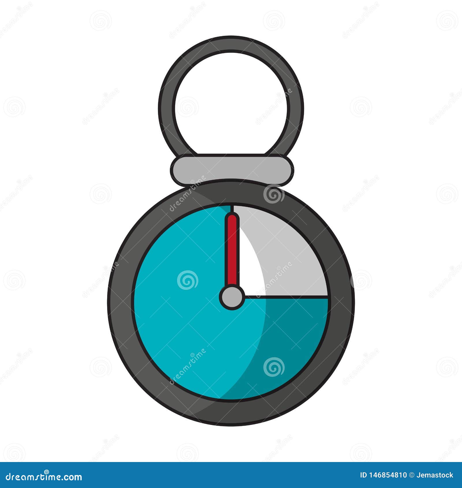 Time chronometer cartoon stock vector. Illustration of alert - 146854810