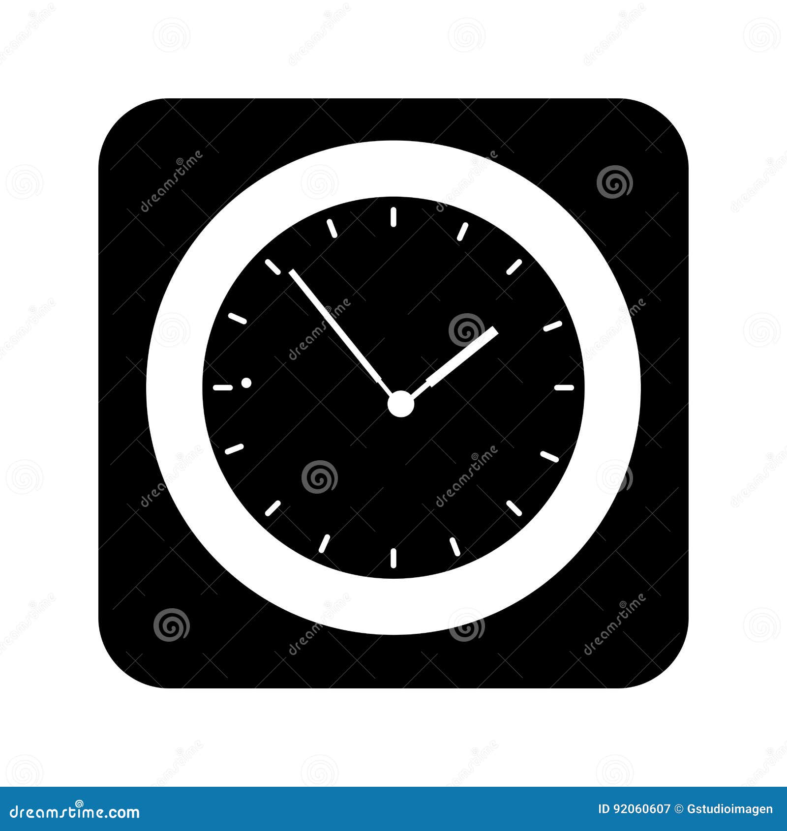 Time Clock Application Icon Stock Vector - Illustration of office ...