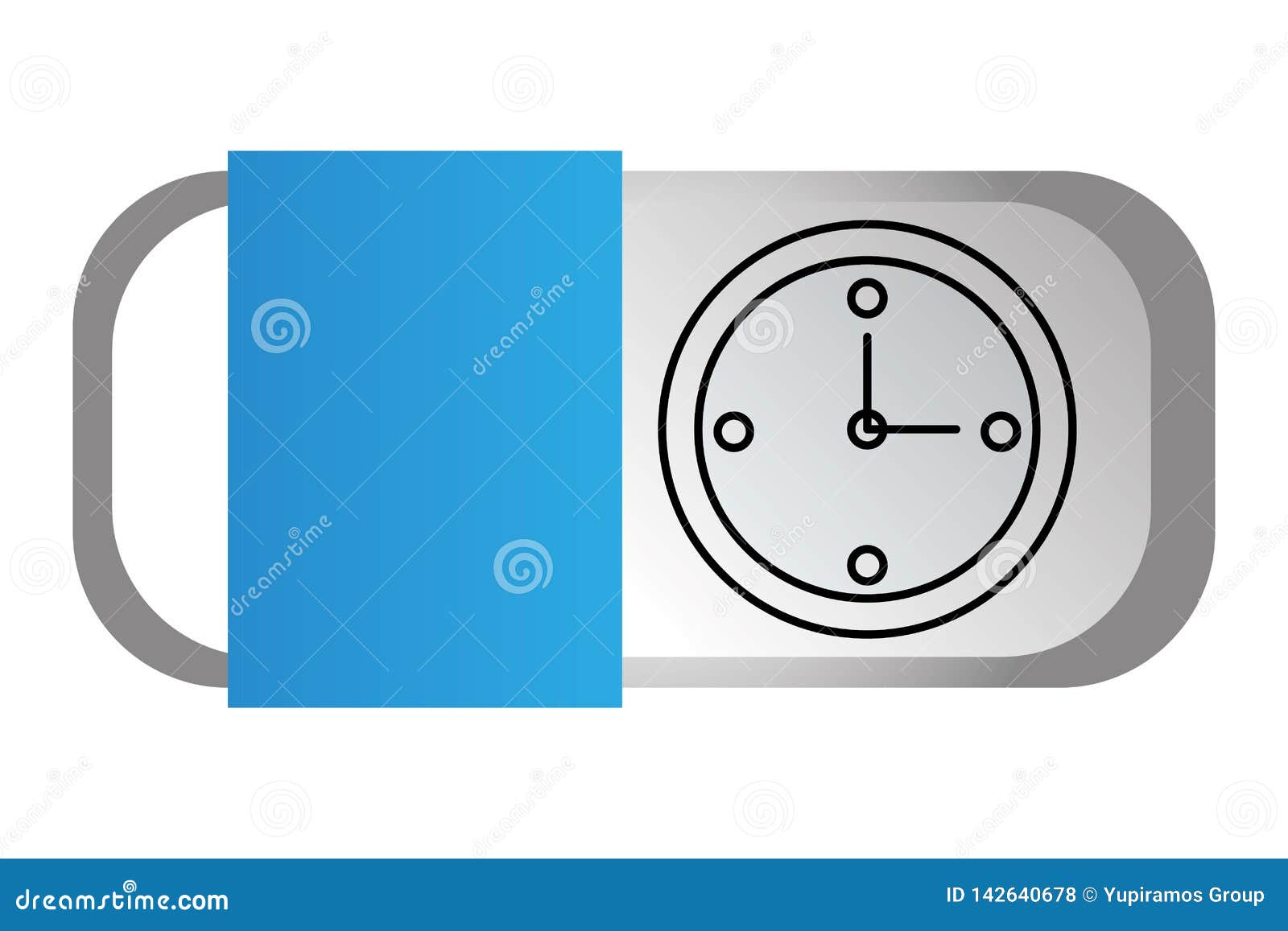 Time clock cartoon stock vector. Illustration of pointer - 142640678