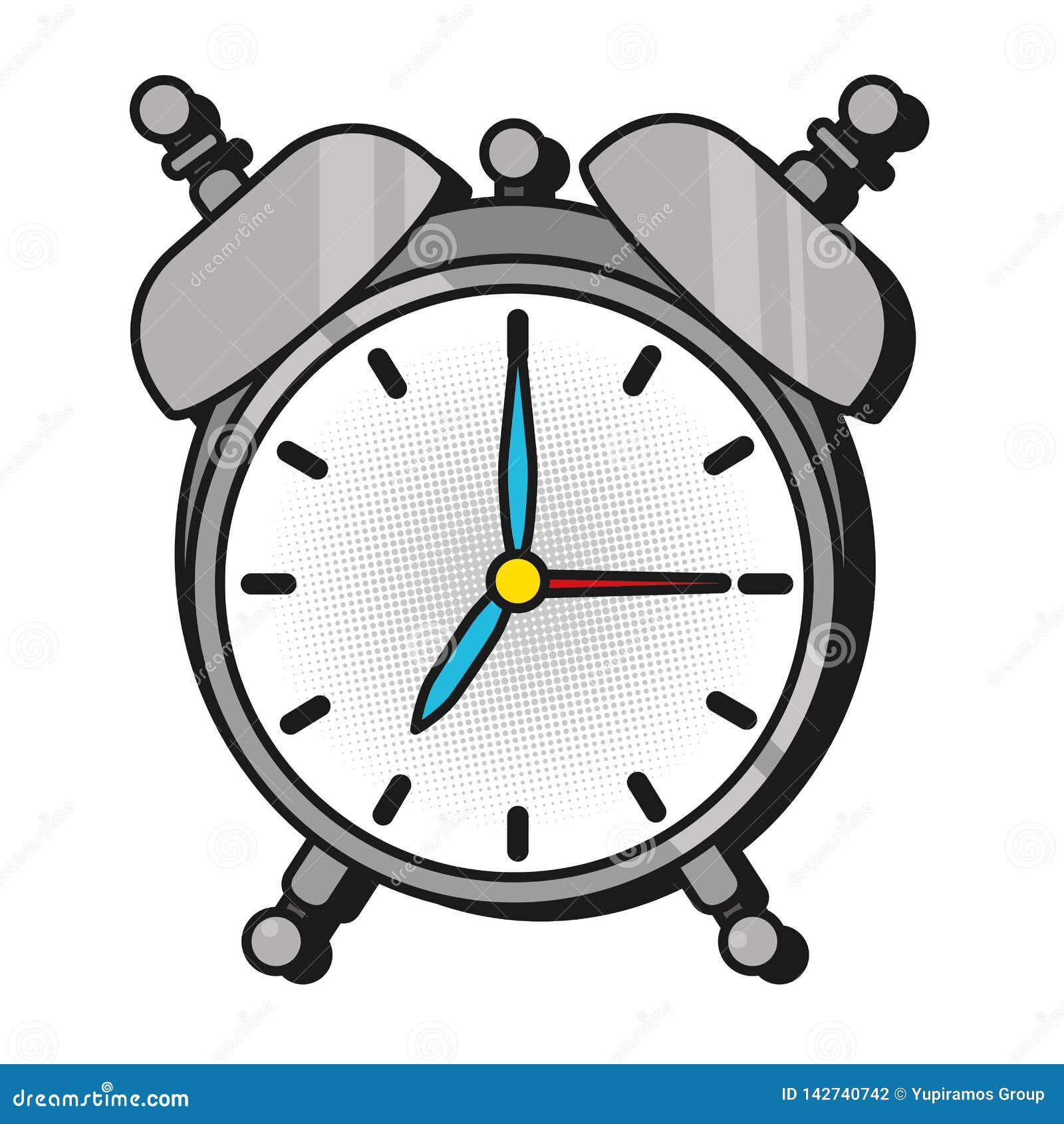 Time clock cartoon stock vector. Illustration of sign - 142740742