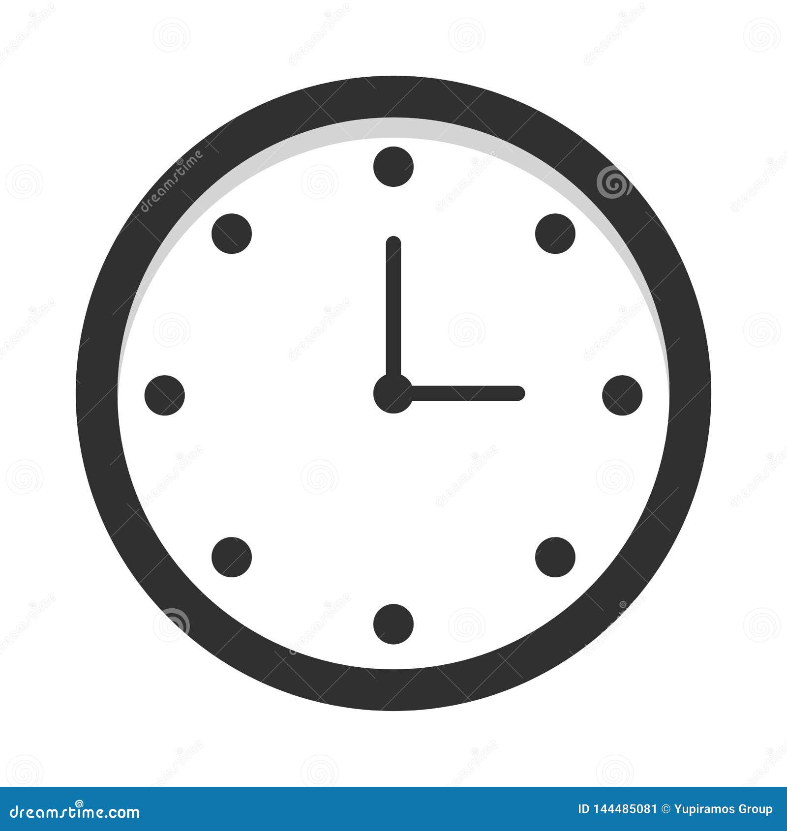 Time clock cartoon stock vector. Illustration of modern - 144485081