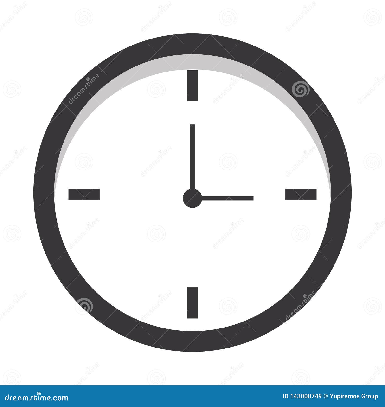 Time clock cartoon stock vector. Illustration of second - 143000749