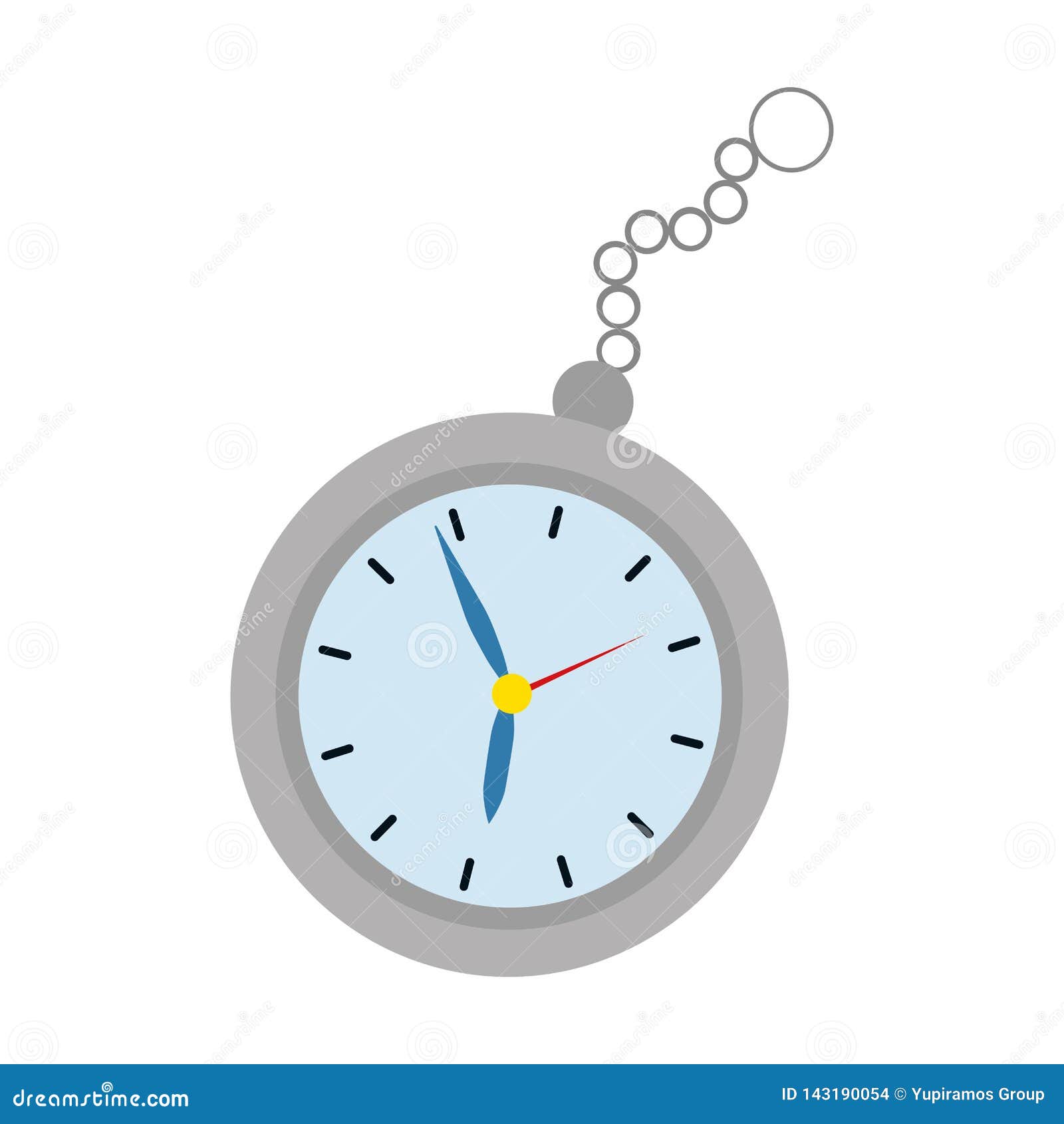 Time clock cartoon stock vector. Illustration of concept - 143190054