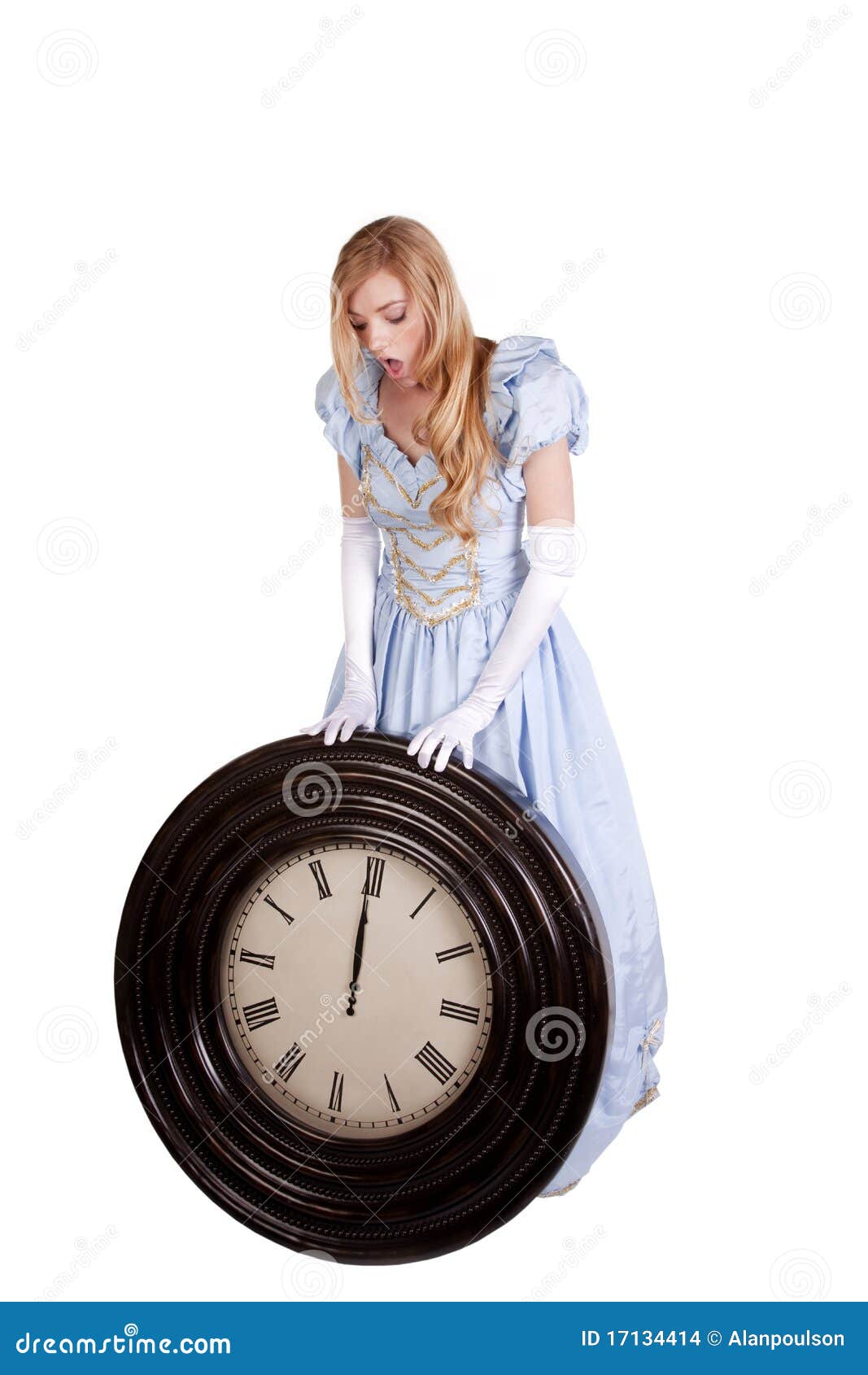 Time clock cinderella stock photo. Image of human, girl - 17134414