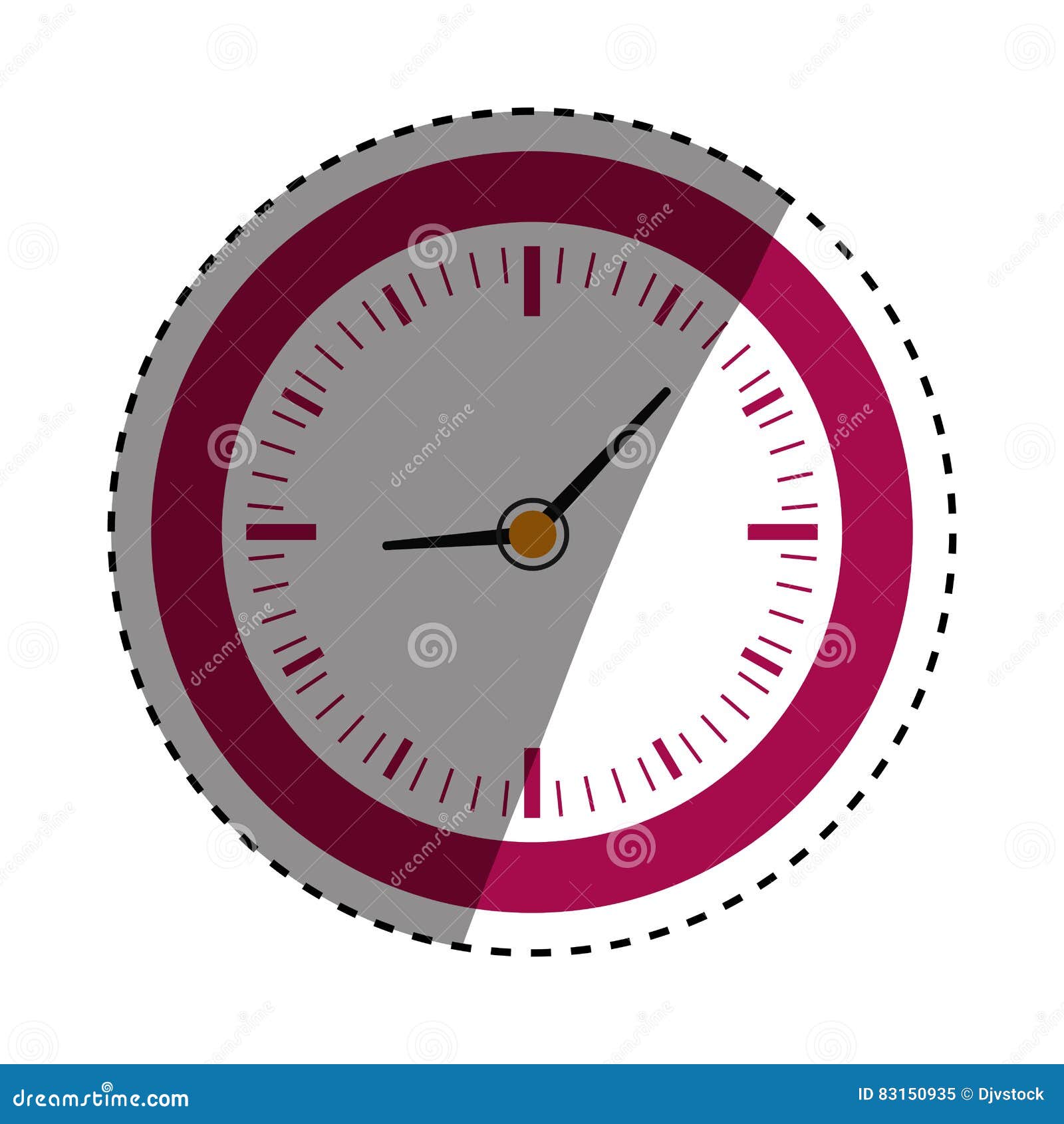 Time clock concept stock illustration. Illustration of symbol - 83150935