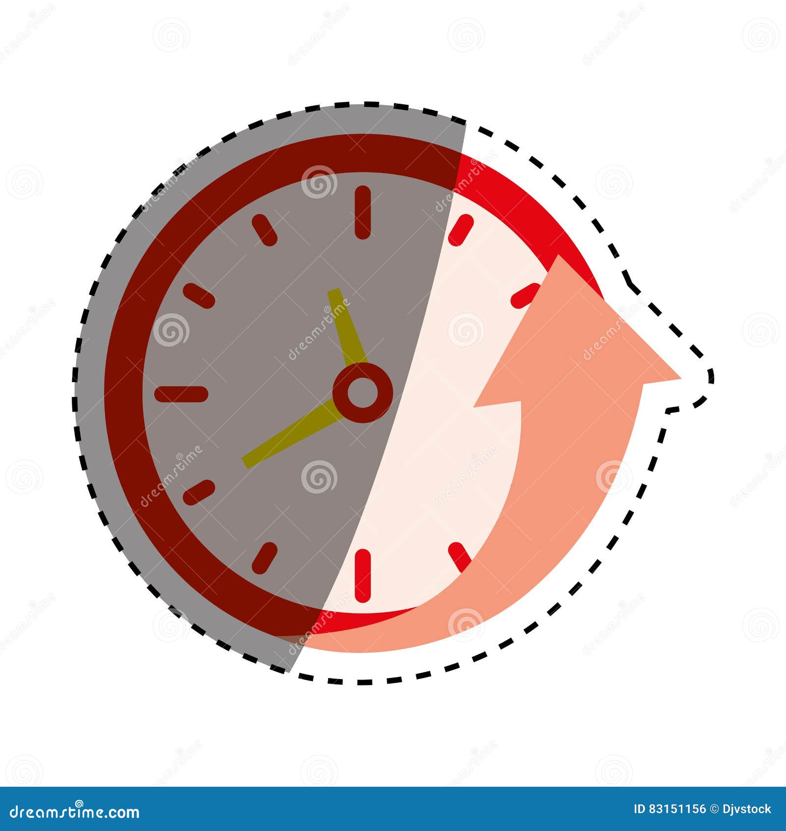 Time clock concept stock illustration. Illustration of device - 83151156