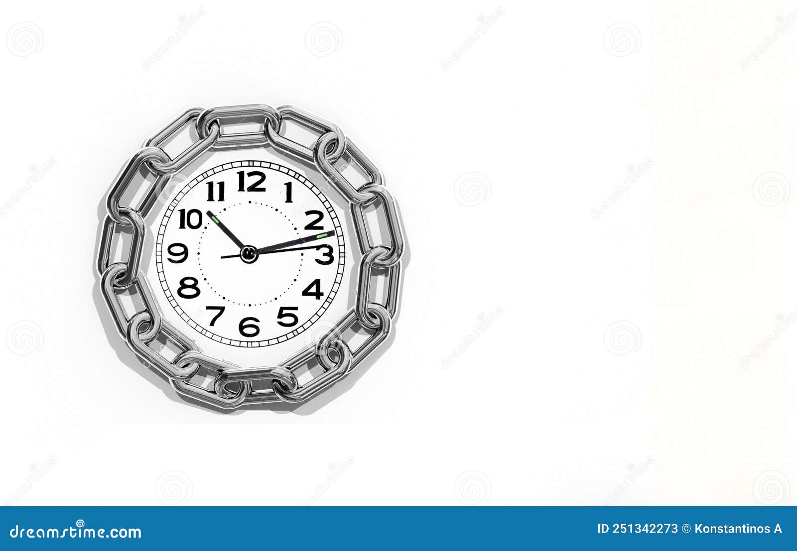 Time Clock Limits Constrains Gail Prison Isolted - 3d Rendering Stock ...
