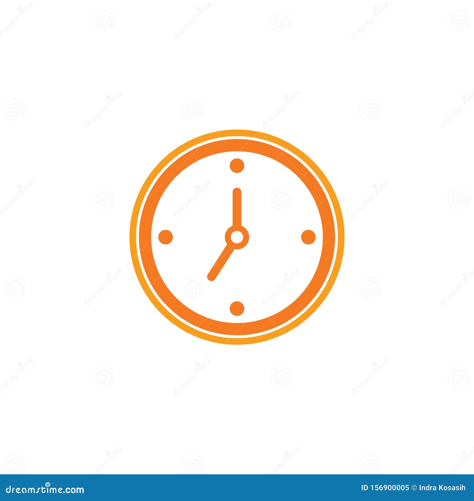 Time clock logo design stock vector. Illustration of deadline - 156900005