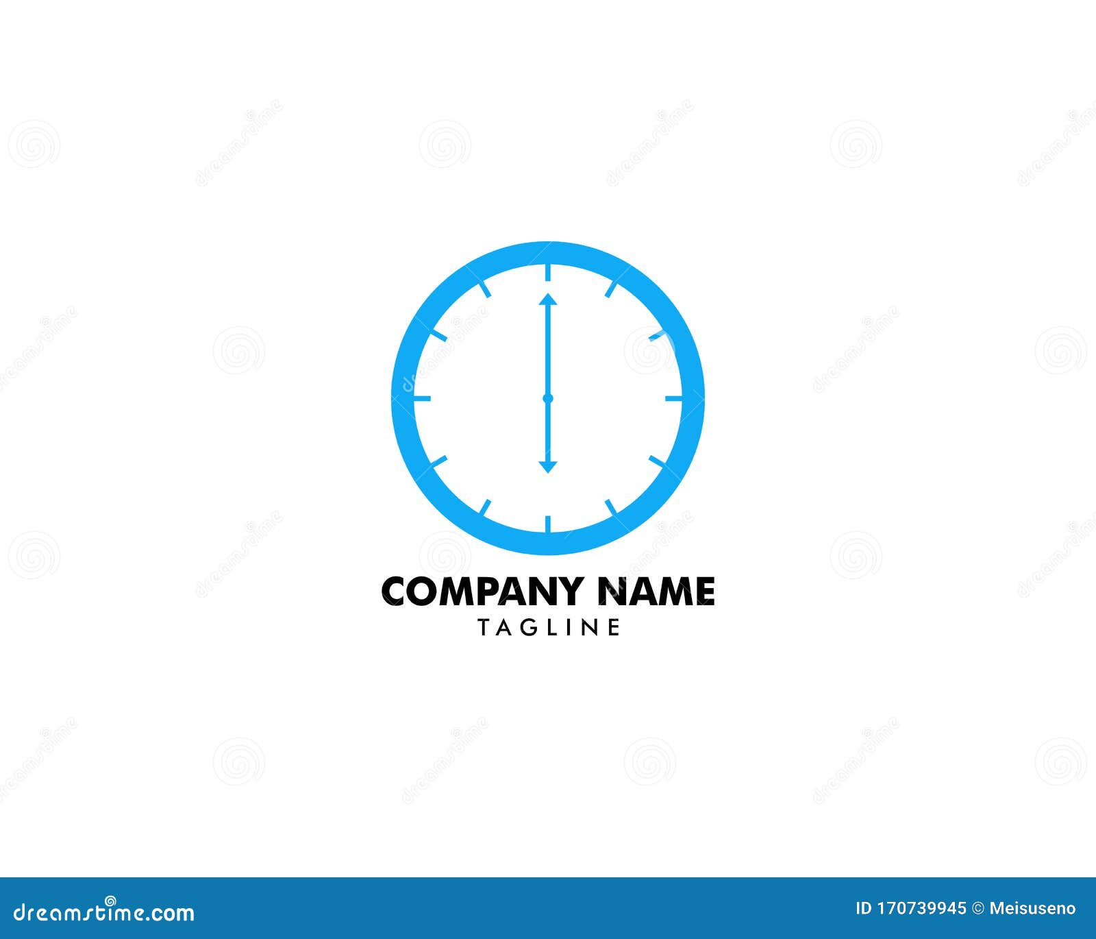 Time Clock Logo Design Template Stock Vector - Illustration of clock ...