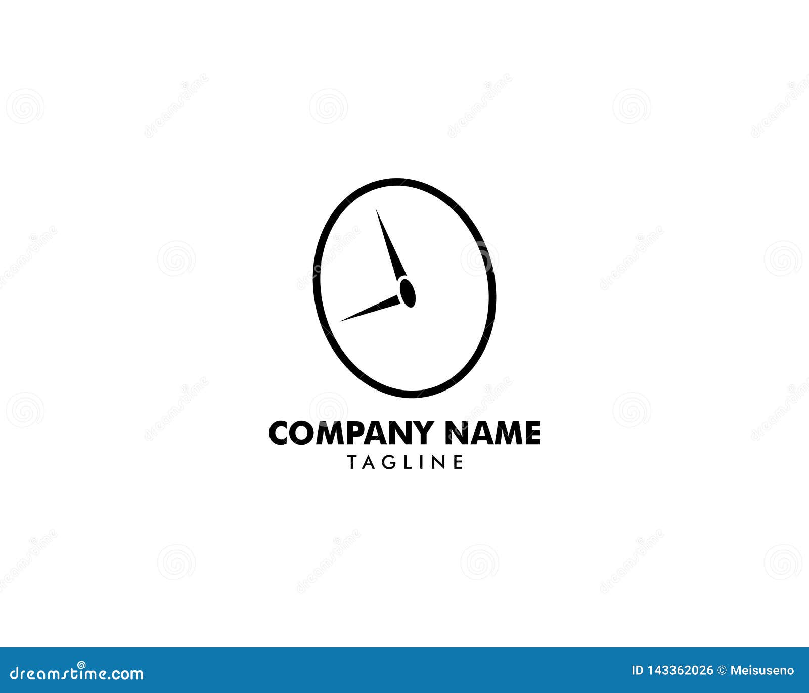 Time Clock Logo Design Template Stock Vector - Illustration of concept ...