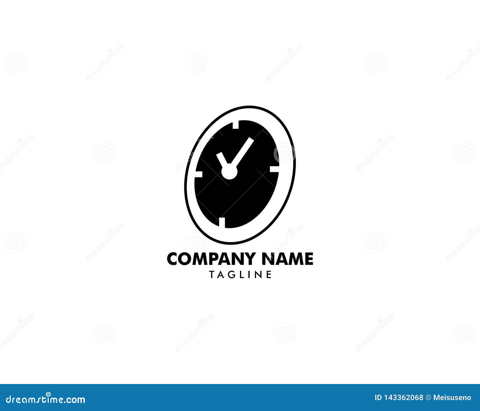Time Clock Logo Design Template Stock Vector - Illustration of abstract ...
