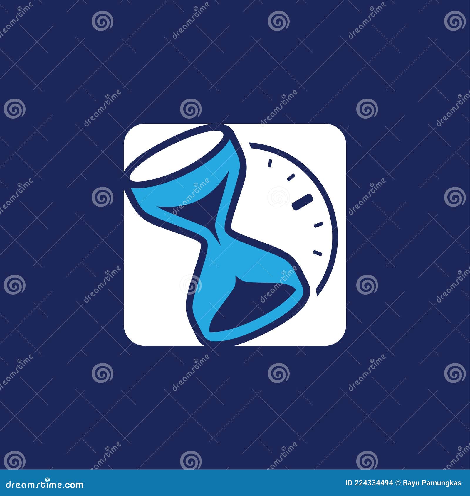 Time Clock Logo Icon Vector Template Stock Vector - Illustration of ...