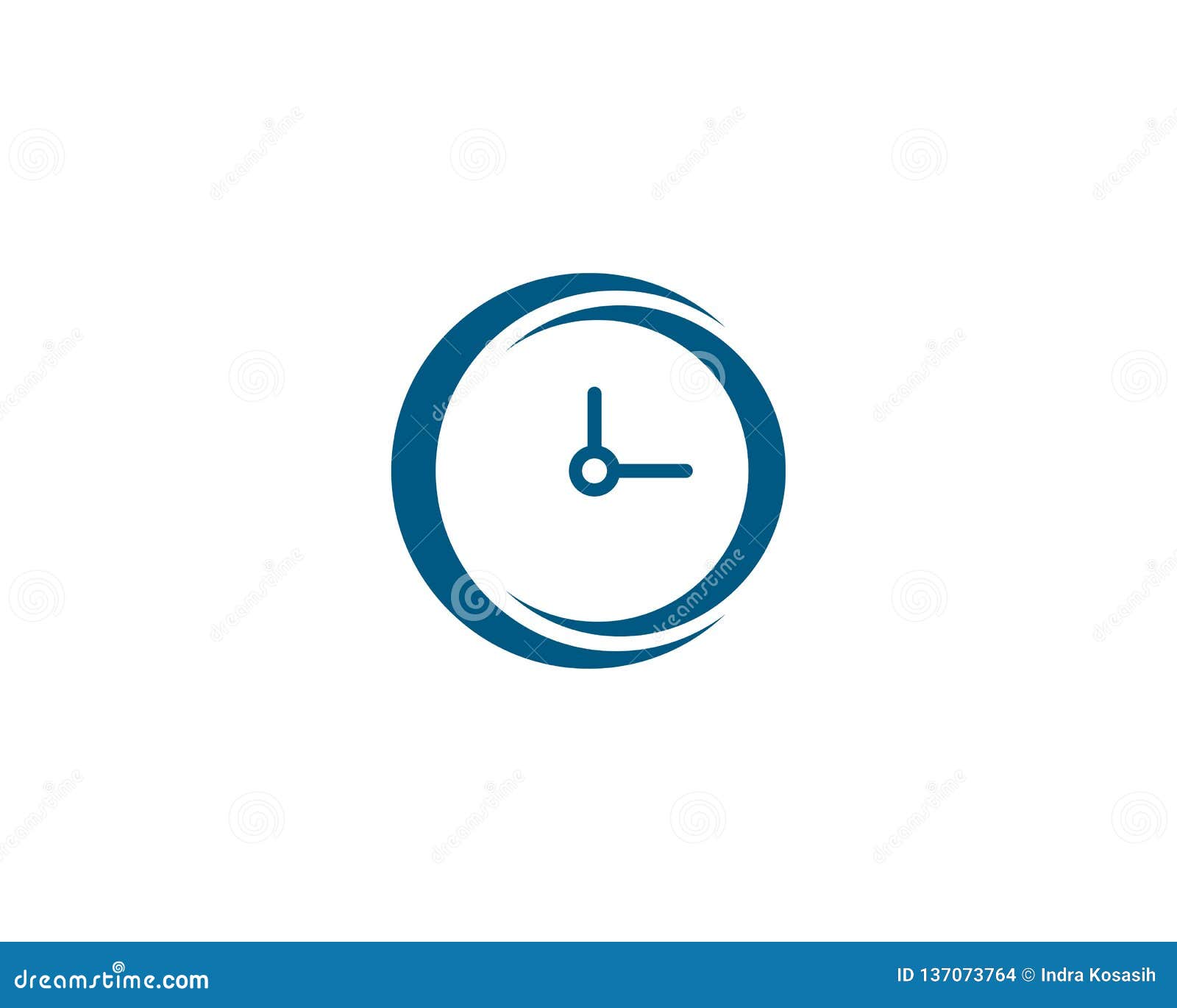 Time clock logo stock vector. Illustration of company - 137073764