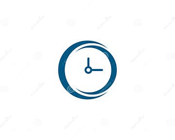 Time clock logo stock vector. Illustration of company - 137073764