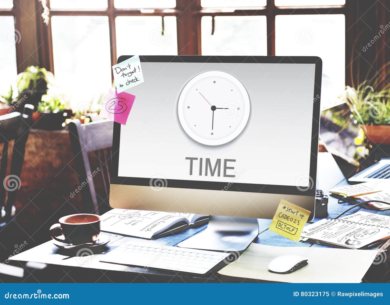 Time Clock Management Concept Stock Image - Image of design ...