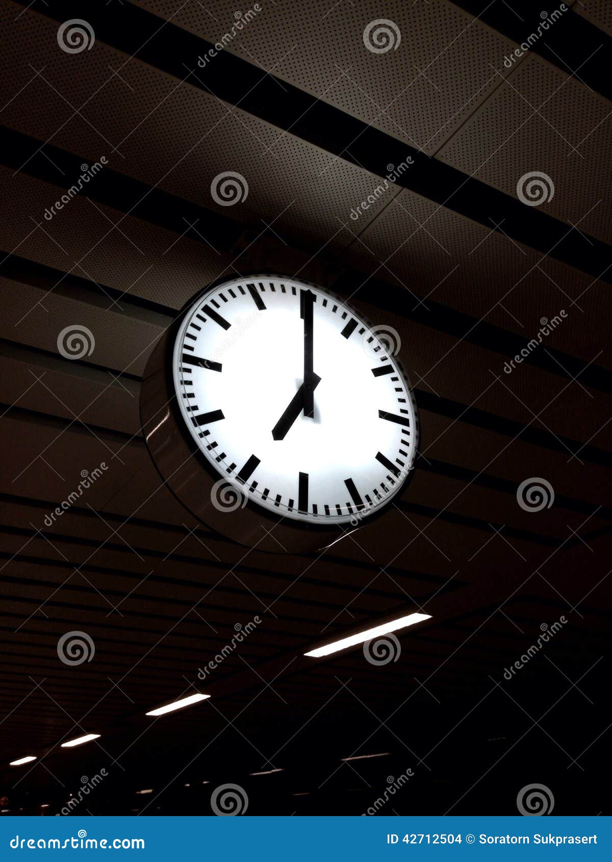 Time 19:00 stock photo. Image of number, night, clock - 42712504