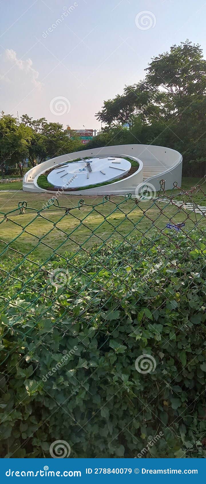 Time Clock Park, Near Velankanni School, Hosur Stock Image - Image of ...
