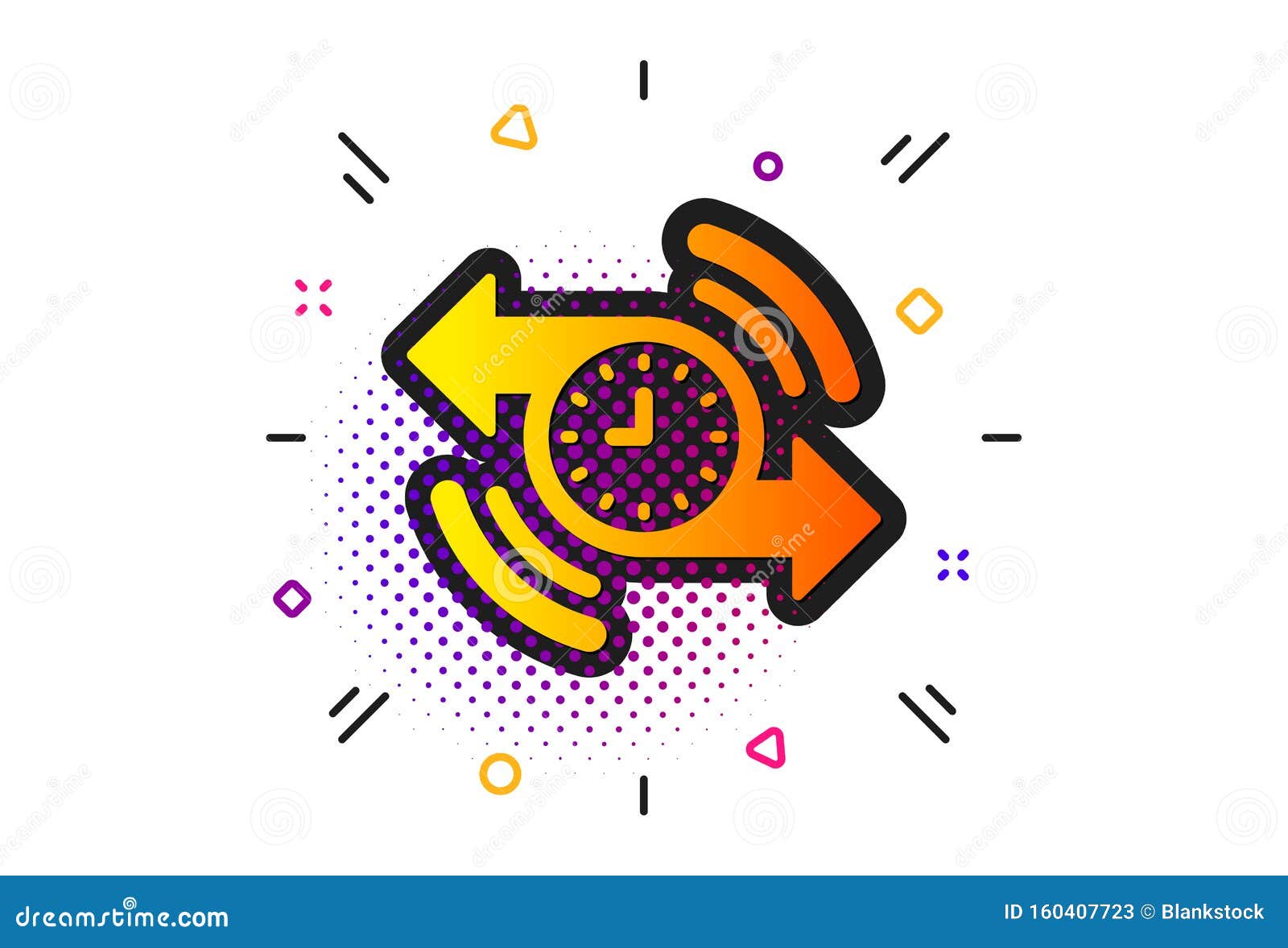 Timer Icon. Time or Clock Sign. Vector Stock Vector - Illustration of ...