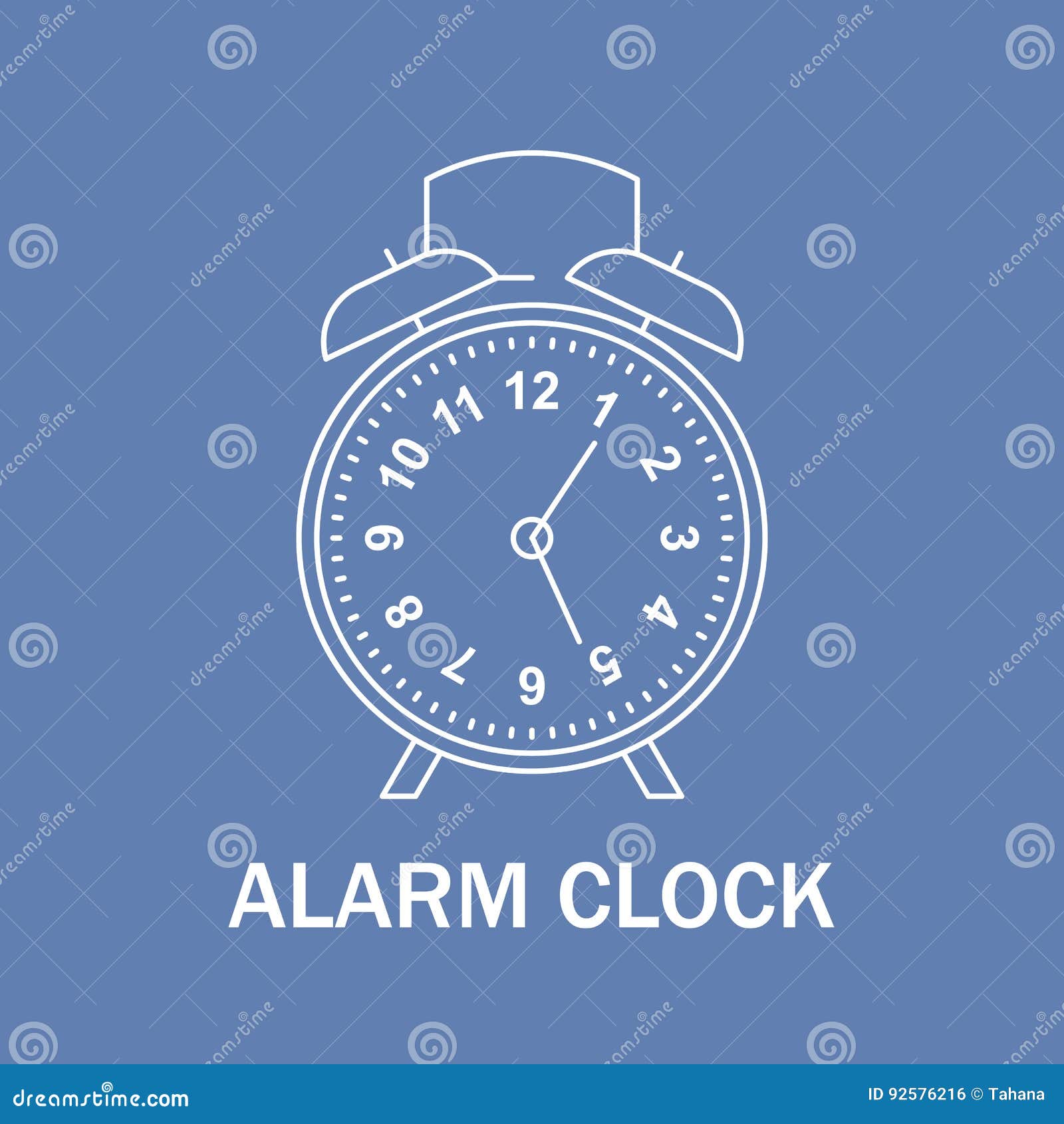 Time and Clock Sign. Watch Icon. Line Style Illustration Isolated ...