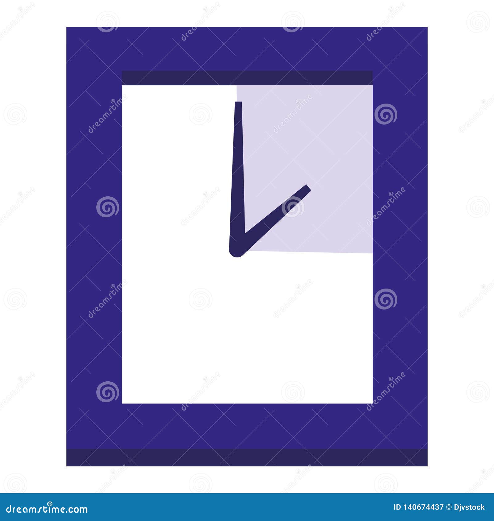 Time clock square style stock vector. Illustration of design - 140674437