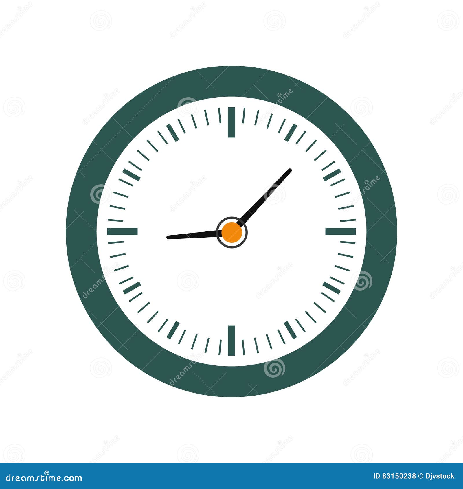 Time clock symbol stock illustration. Illustration of concept - 83150238