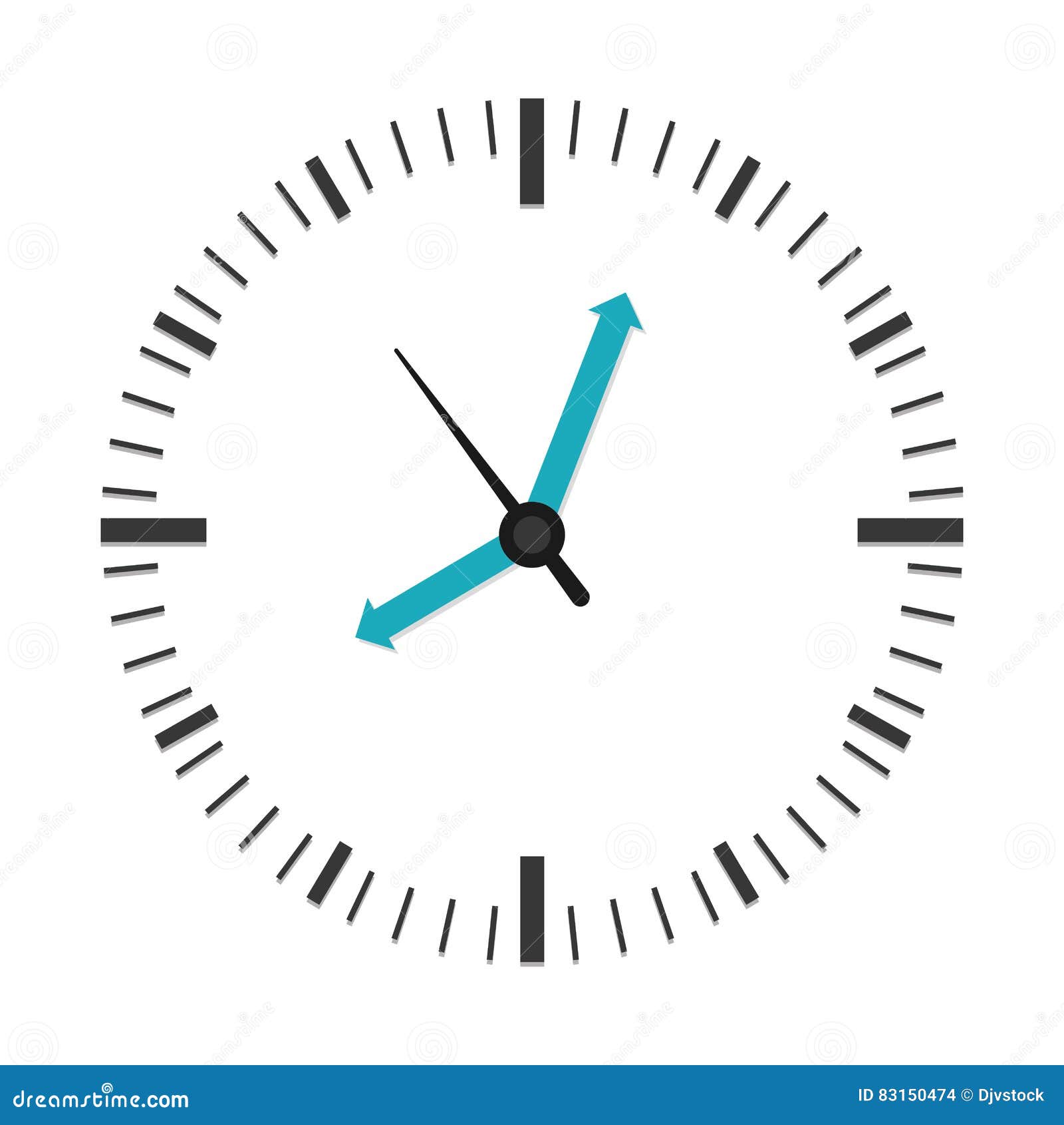 Time clock symbol stock illustration. Illustration of concept - 83150474