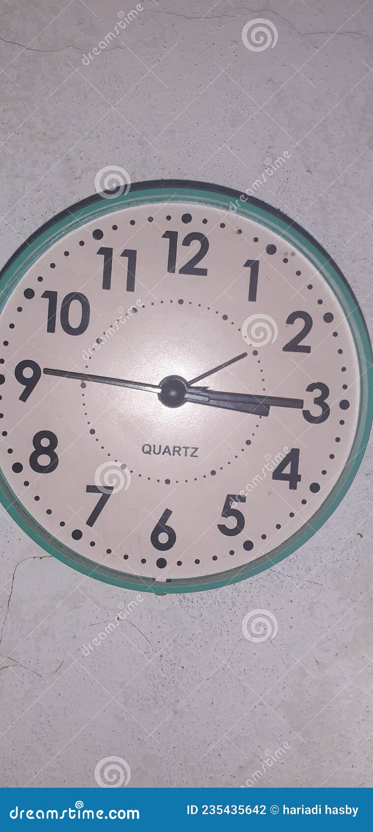 Time Clock Ticking on the Wall Stock Photo - Image of ticking, wall ...