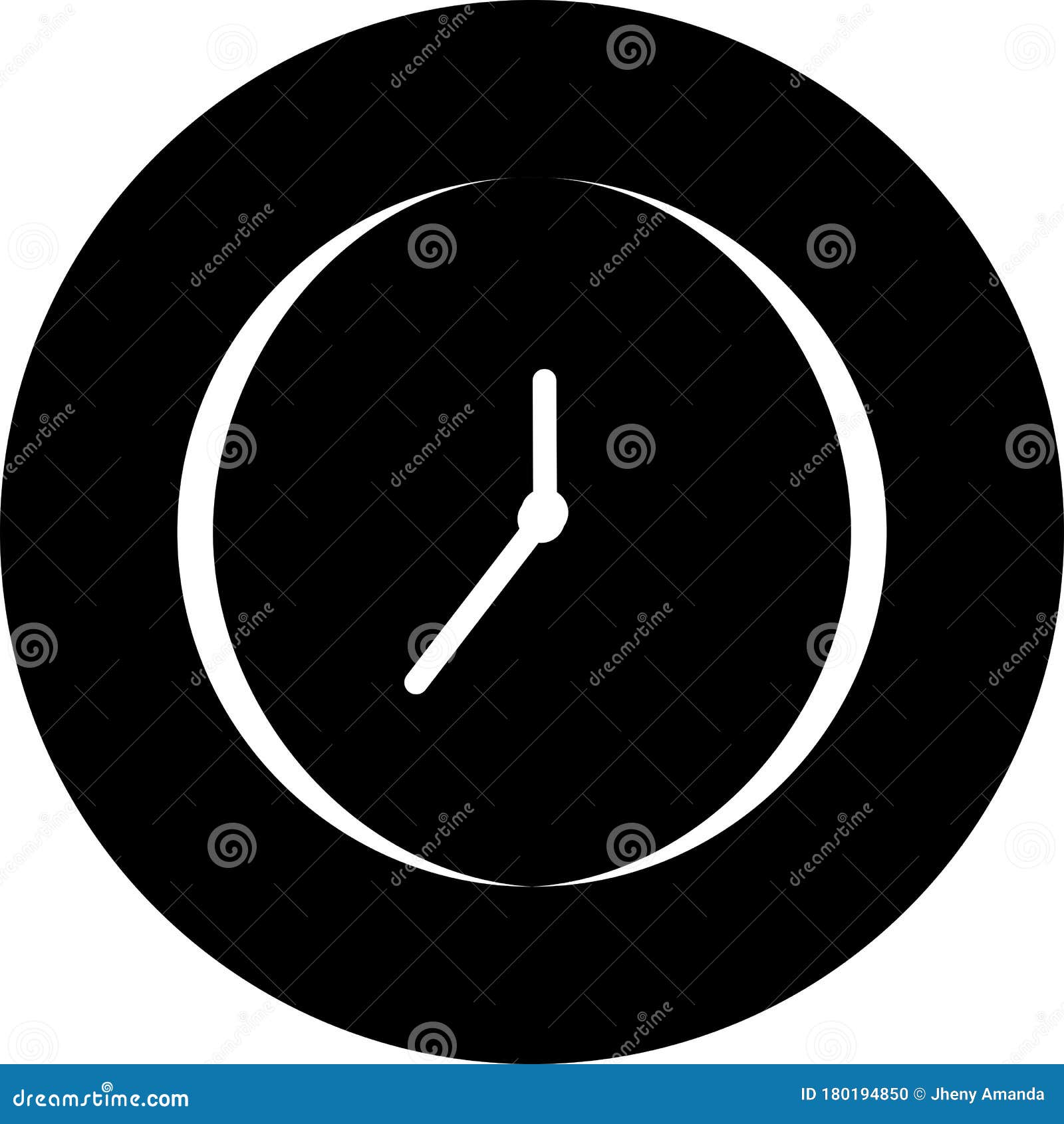 Time, Clock, Watch Icon. Concept of UI Design Elements. Digital ...