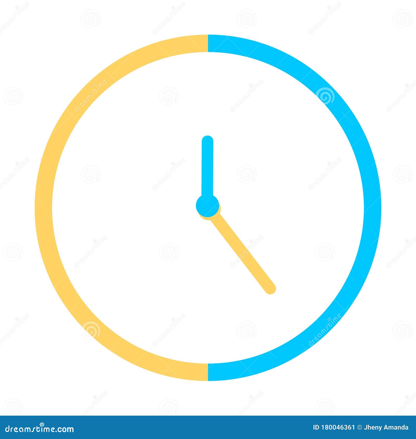 Time, Clock, Watch Icon. Concept of UI Design Elements. Digital ...
