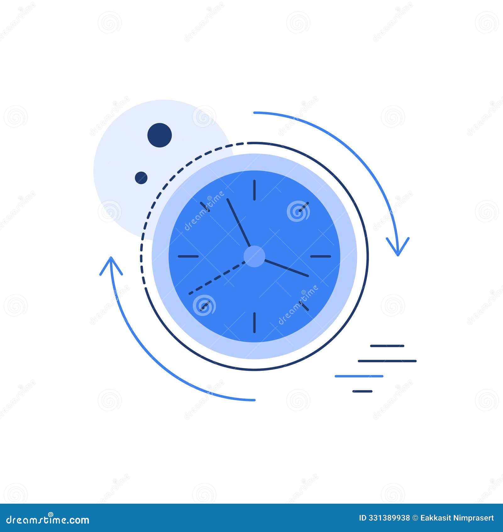 Time and Clock,Working Time. Schedule,Moving Arrows Stock Illustration ...
