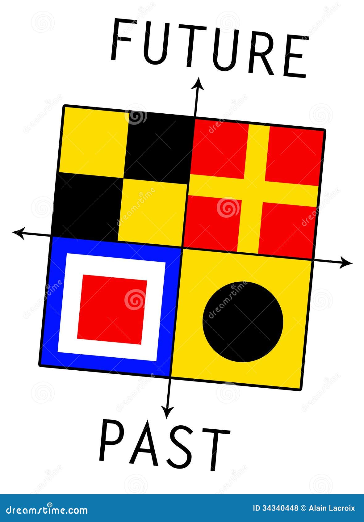 Time compass stock illustration. Illustration of plan - 34340448