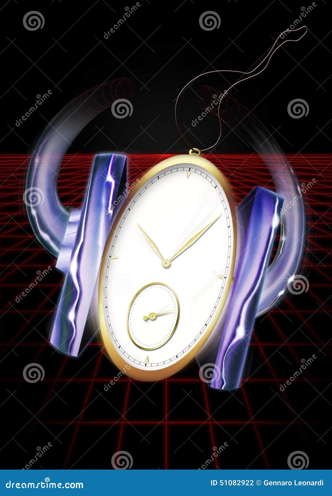 Time Compression, Time Optimization Stock Illustration - Illustration ...