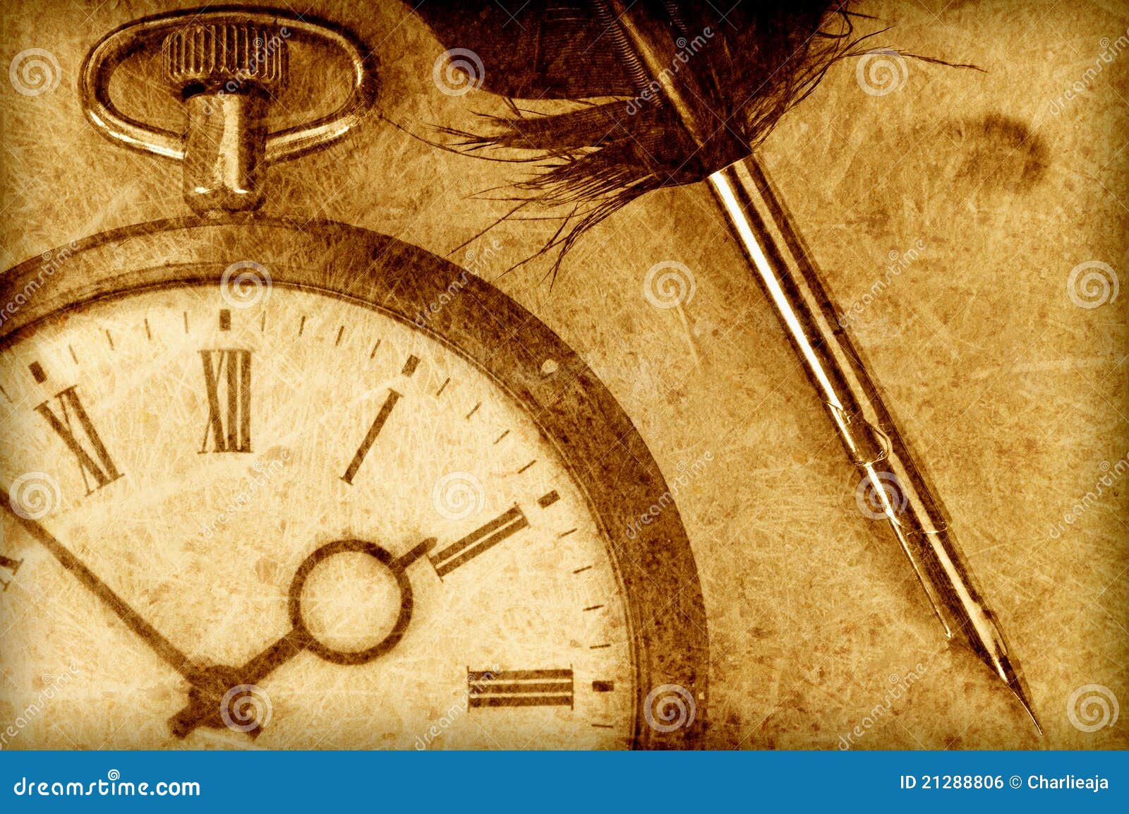 Time concept stock photo. Image of quill, minute, hour - 21288806