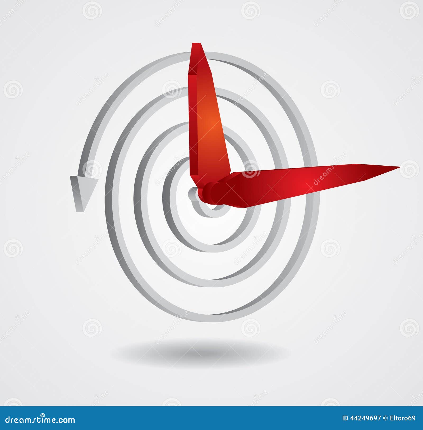 Abstract Clock In Concept Dead Line Hour With Blood Clot Art Vector ...