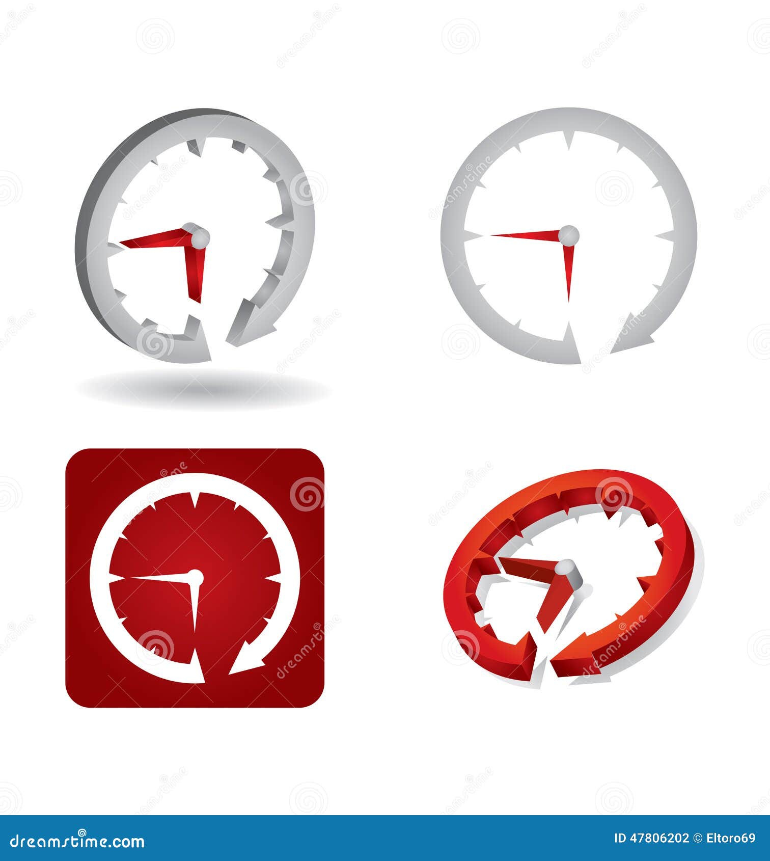 Time Concept, Abstract Clock Sign Stock Vector - Illustration of ...