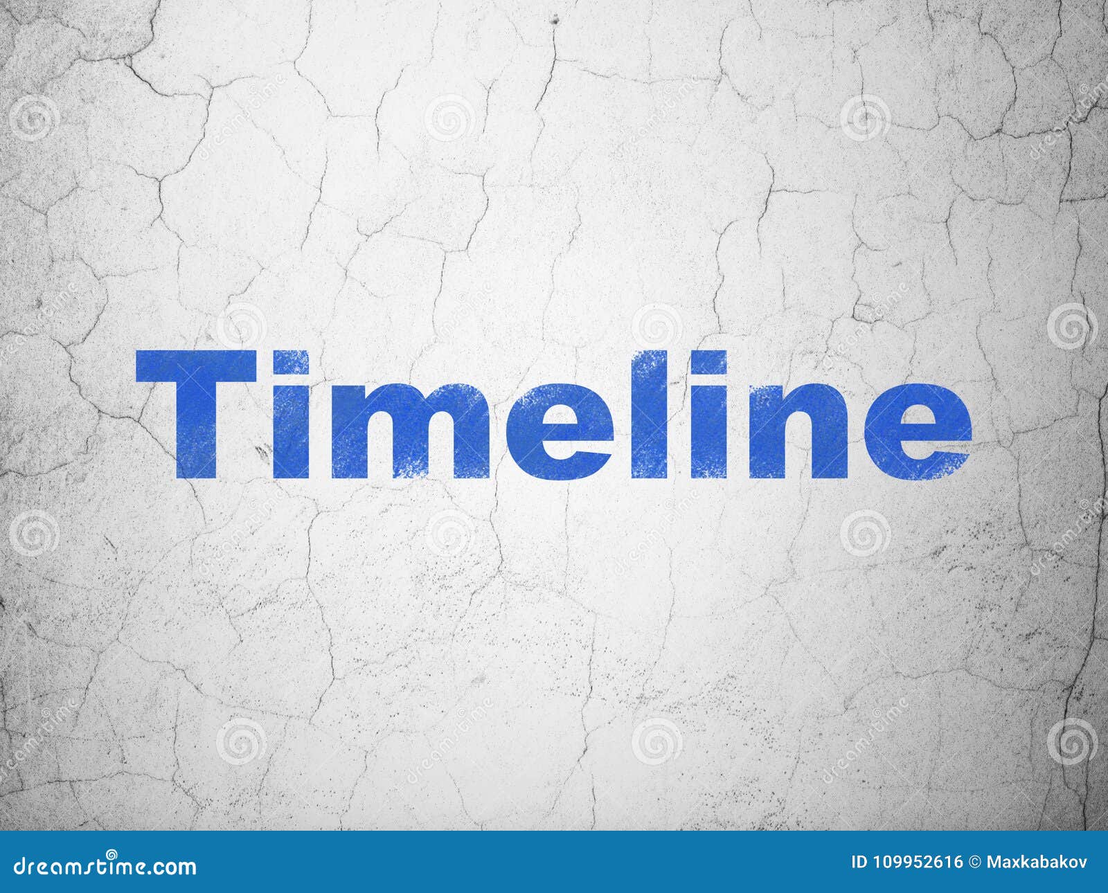 Time Concept: Timeline on Wall Background Stock Illustration ...