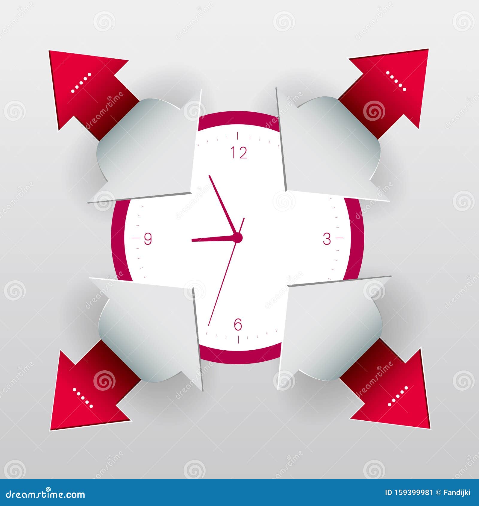 Time concept design. stock vector. Illustration of clock - 159399981
