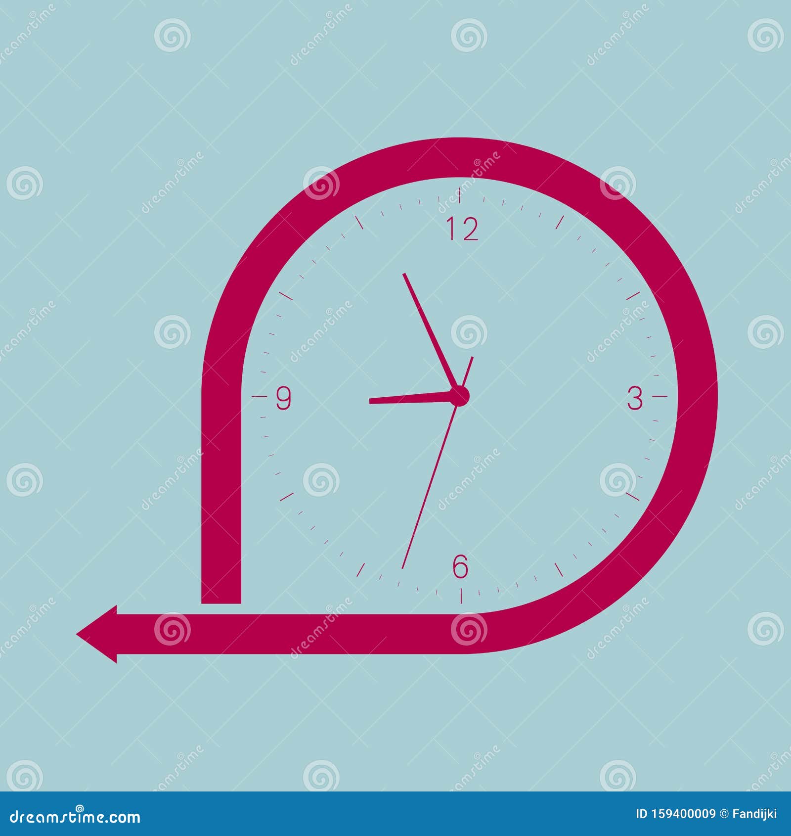 Time concept design. stock vector. Illustration of idea - 159400009