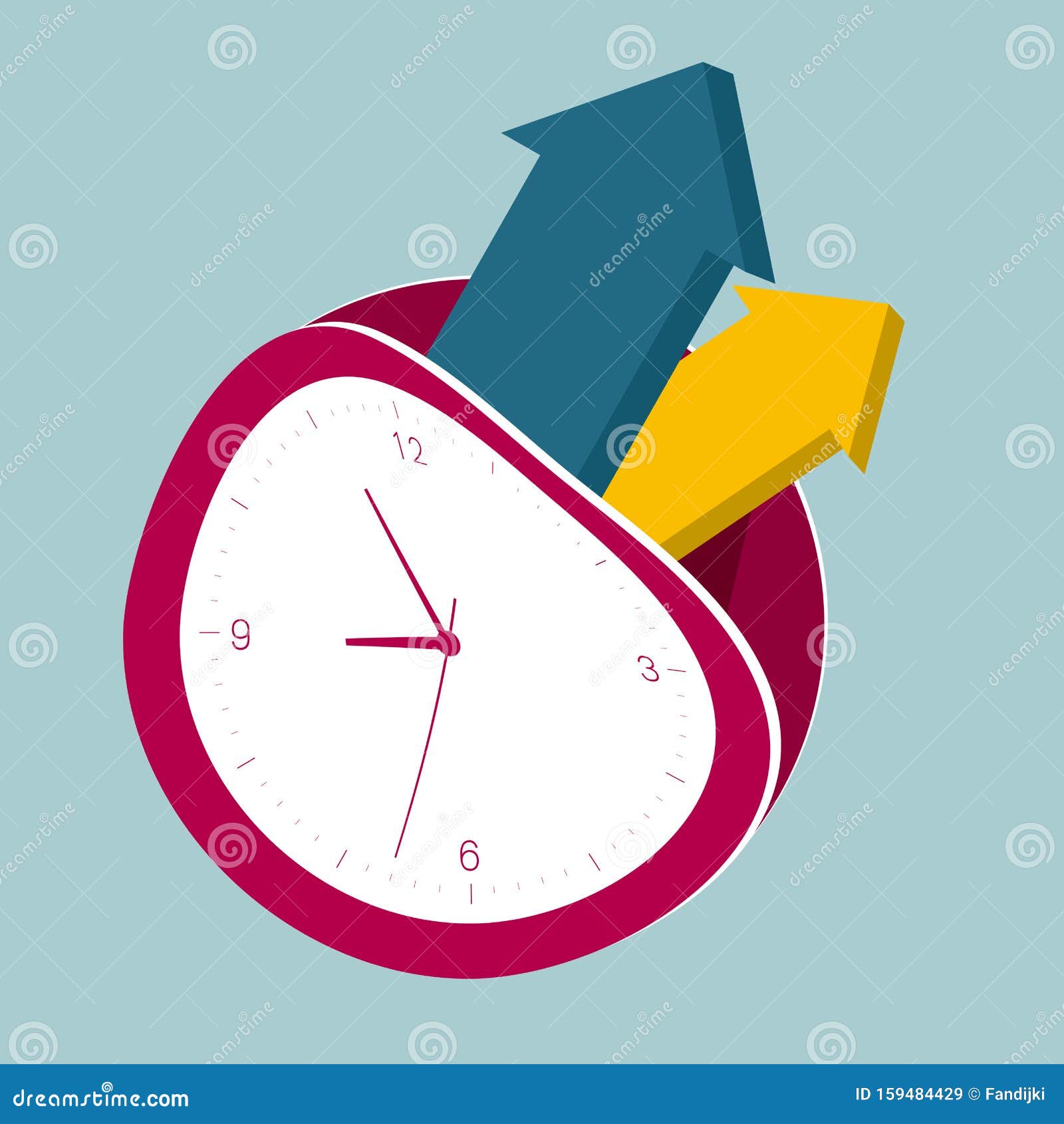 Time concept design. stock vector. Illustration of strategy - 159484429