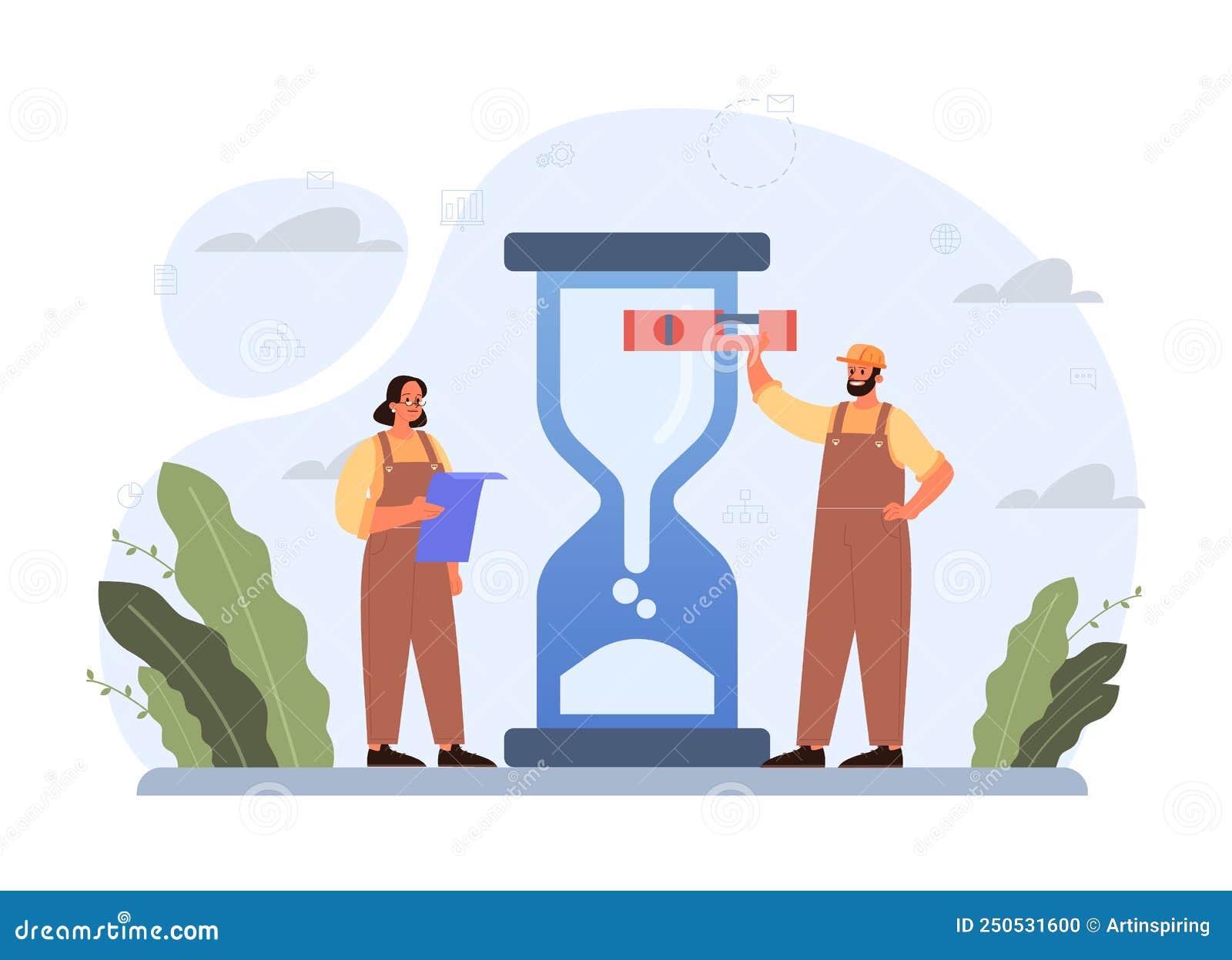 Time Concept. Time Flow, Hour Glass, Watch or Timer Measuring Stock ...