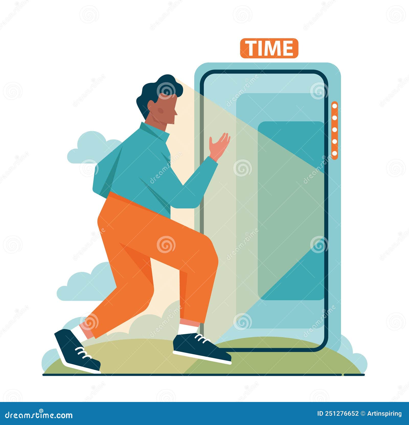 Time Concept. Time Flow, Hour Glass, Watch or Timer Measuring Stock ...