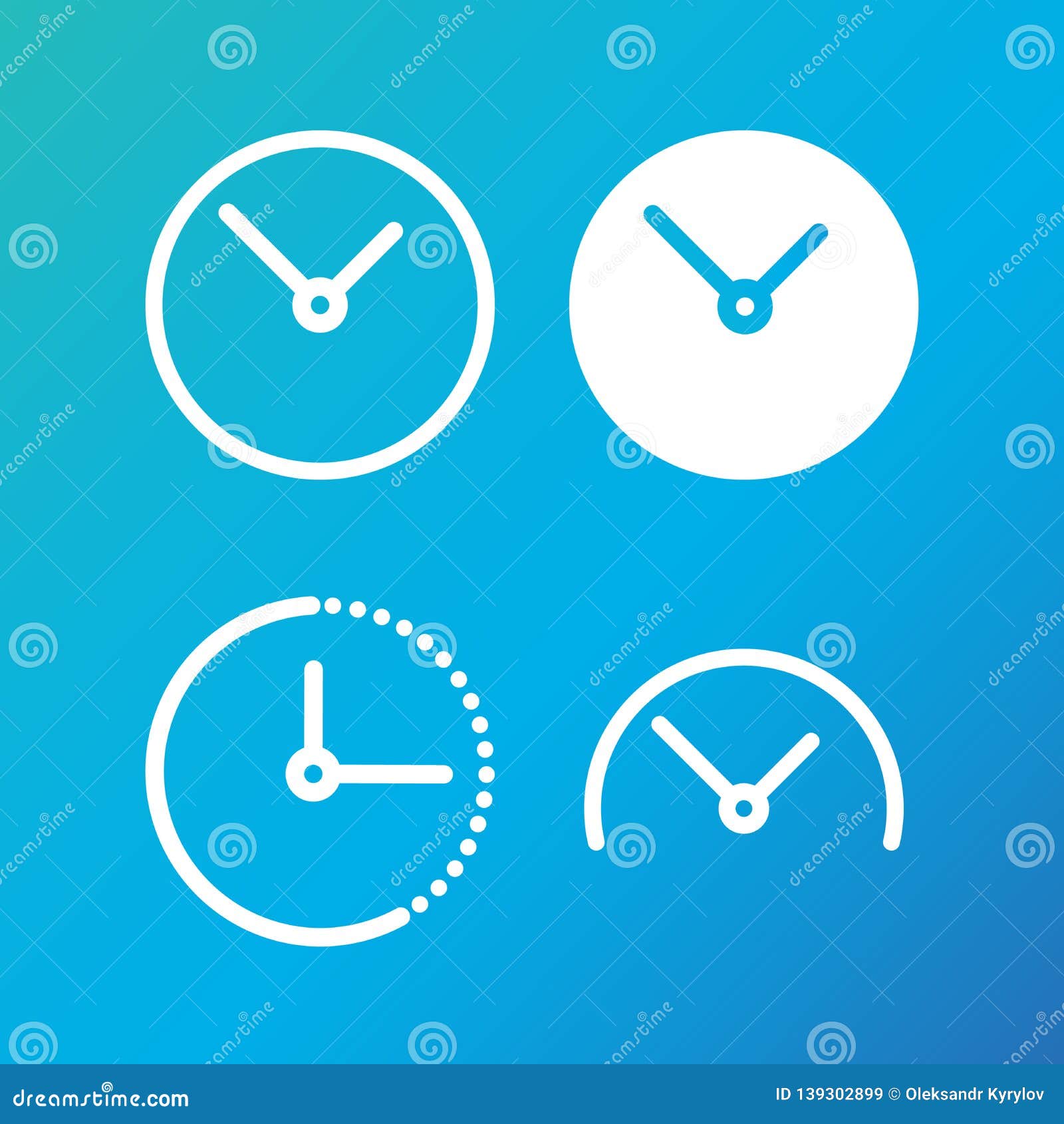 Symbols Clock, Percent, Arrow Down On A Blue Background, 3D Image. The ...