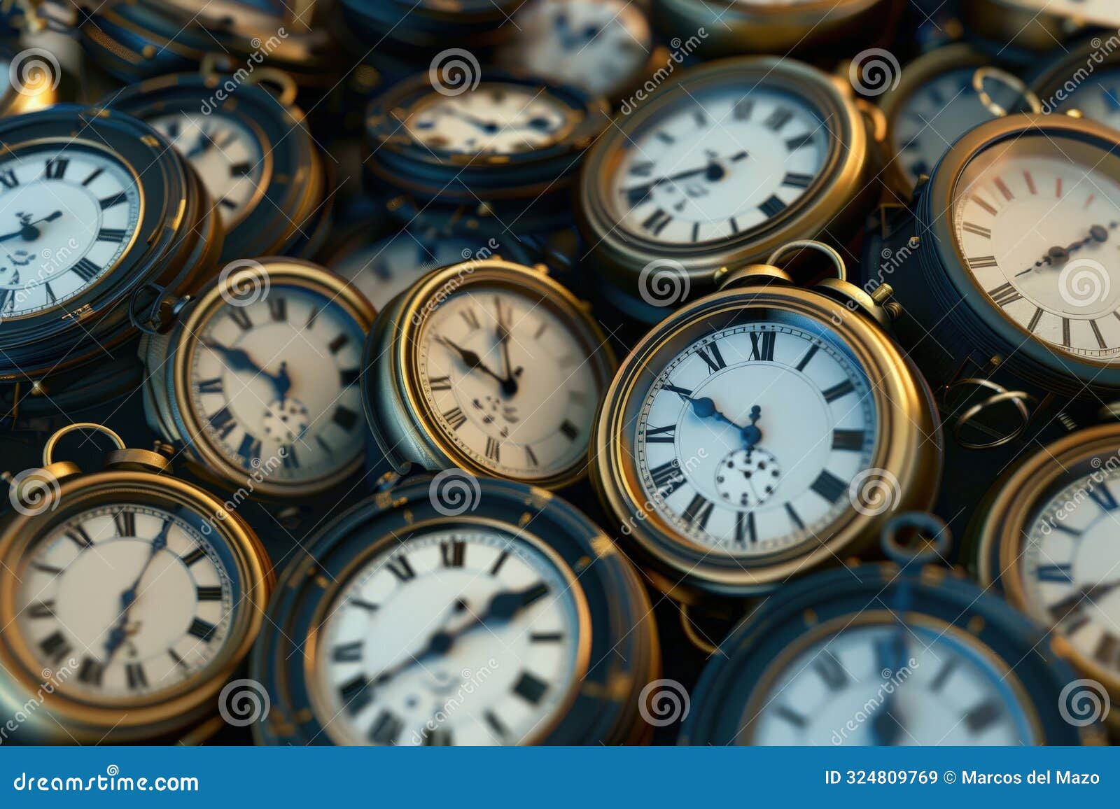 Alarm Clocks, Sale And Repair Alarm Clock Vector Illustration. Flat ...