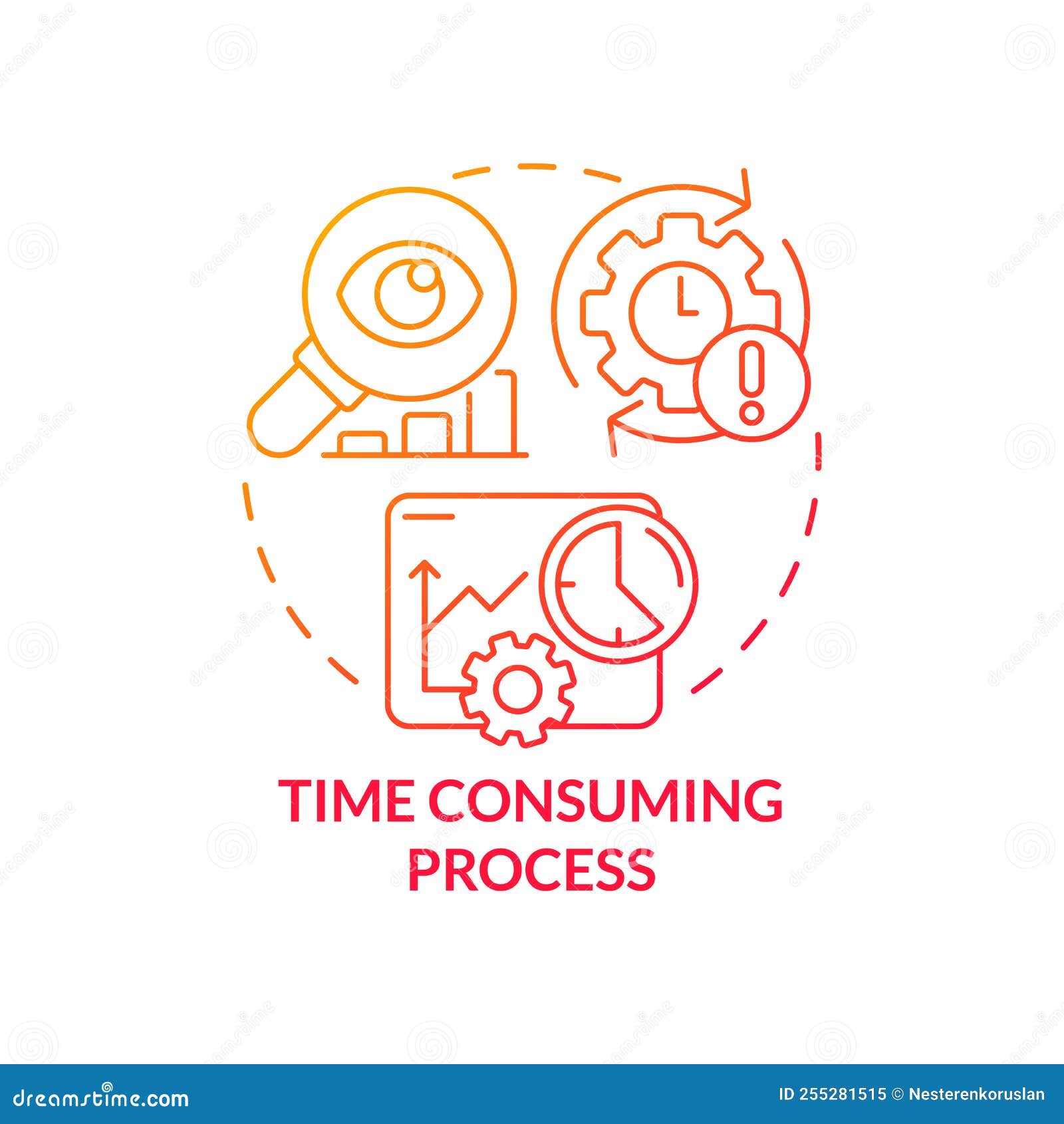 Time Consuming Concept. Vintage Old Alarm Clocks Royalty-Free Stock ...