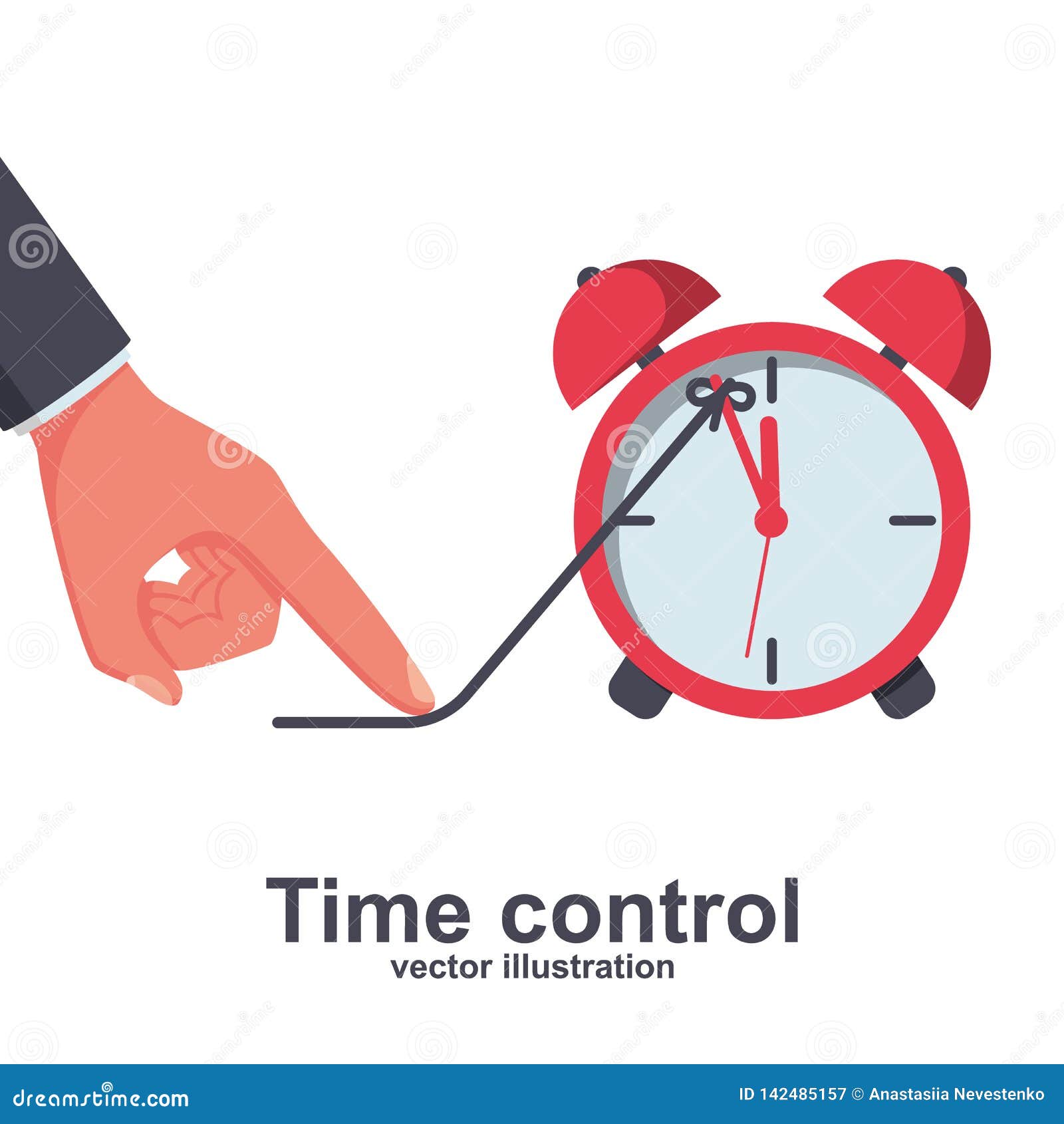 Time Control. Deadline Concept Stock Vector - Illustration of countdown ...