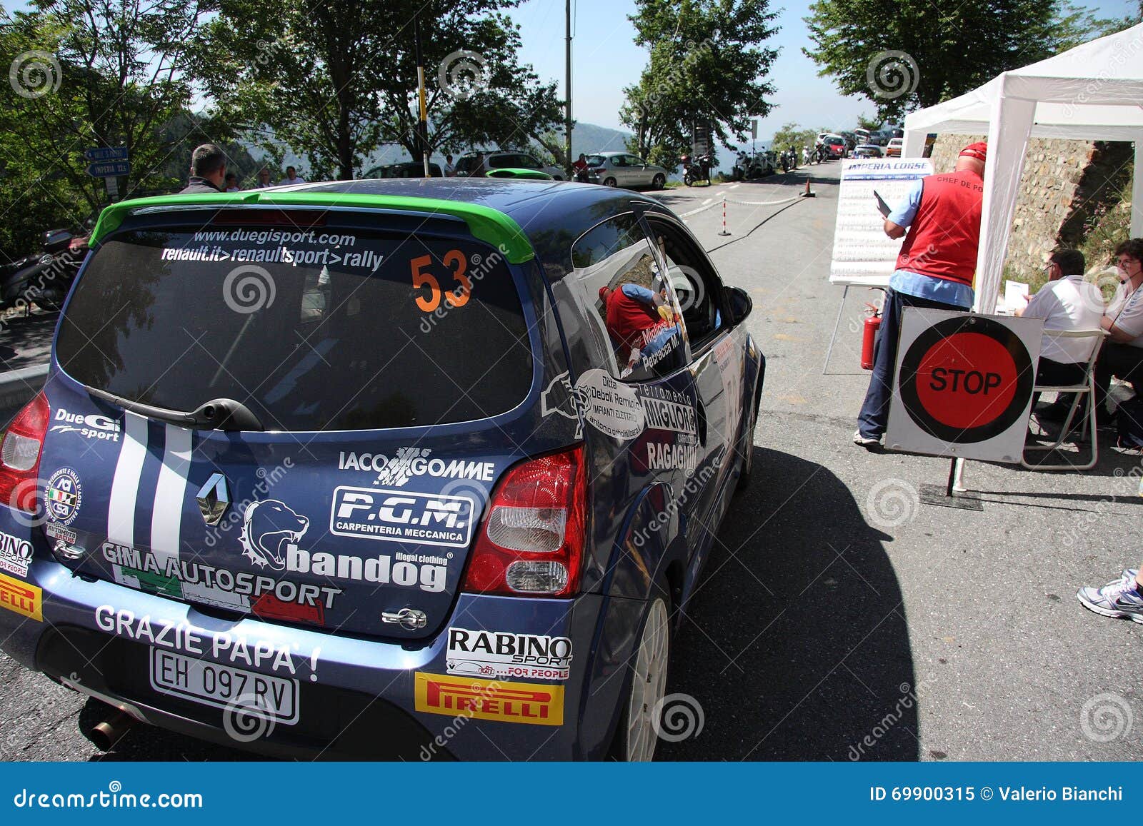 The Time Control at the End of the Special Stage Editorial Image ...