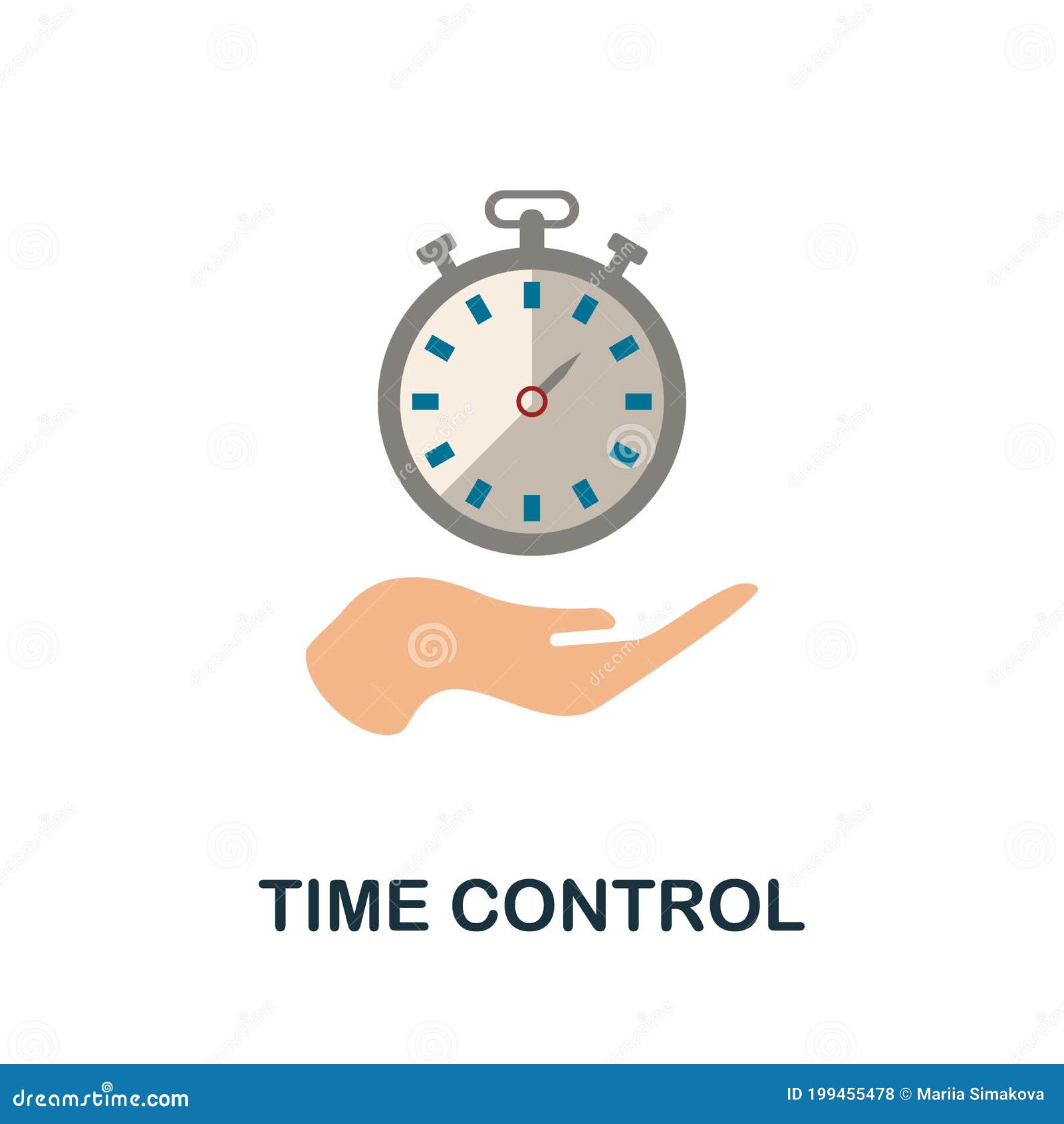 Time Control Icon. Simple Element from Business Growth Collection ...
